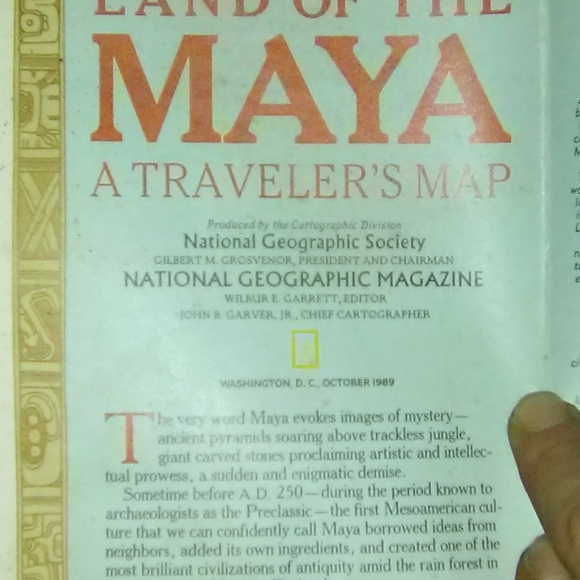 National Geographic | Other | Vintage Learning Fold Up Map Of The Land ...